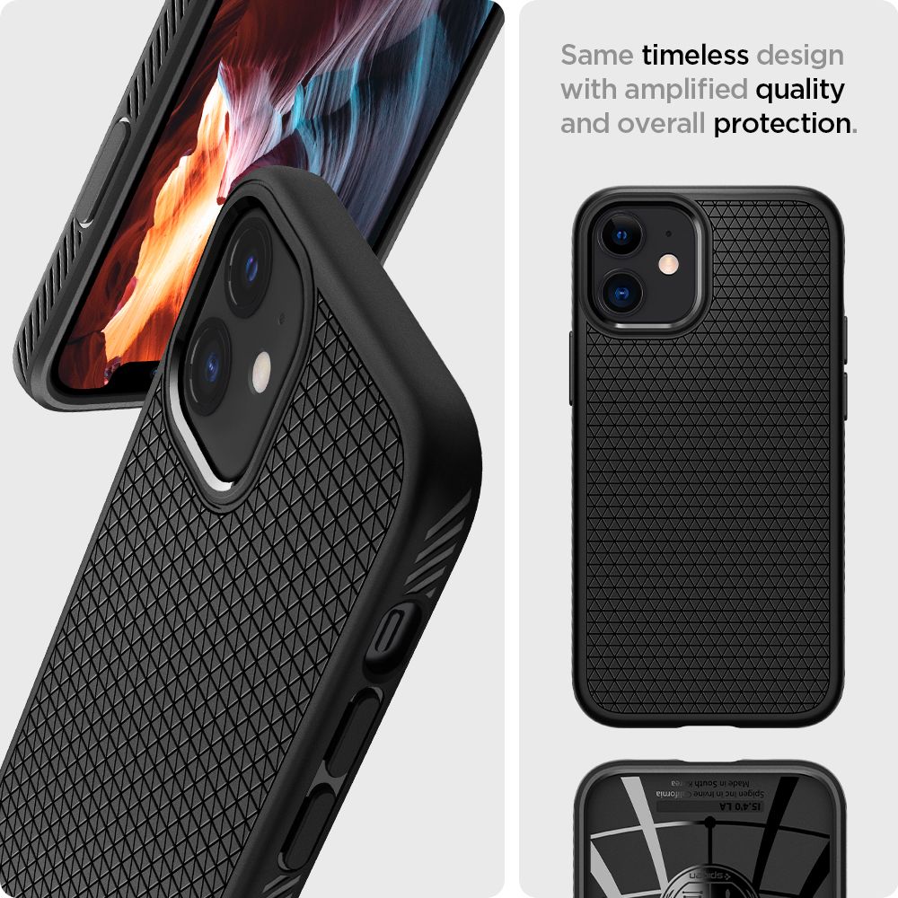 Spigen Liquid Air iPhone 12 iPhone 12 Pro Černá | ProMobily.cz