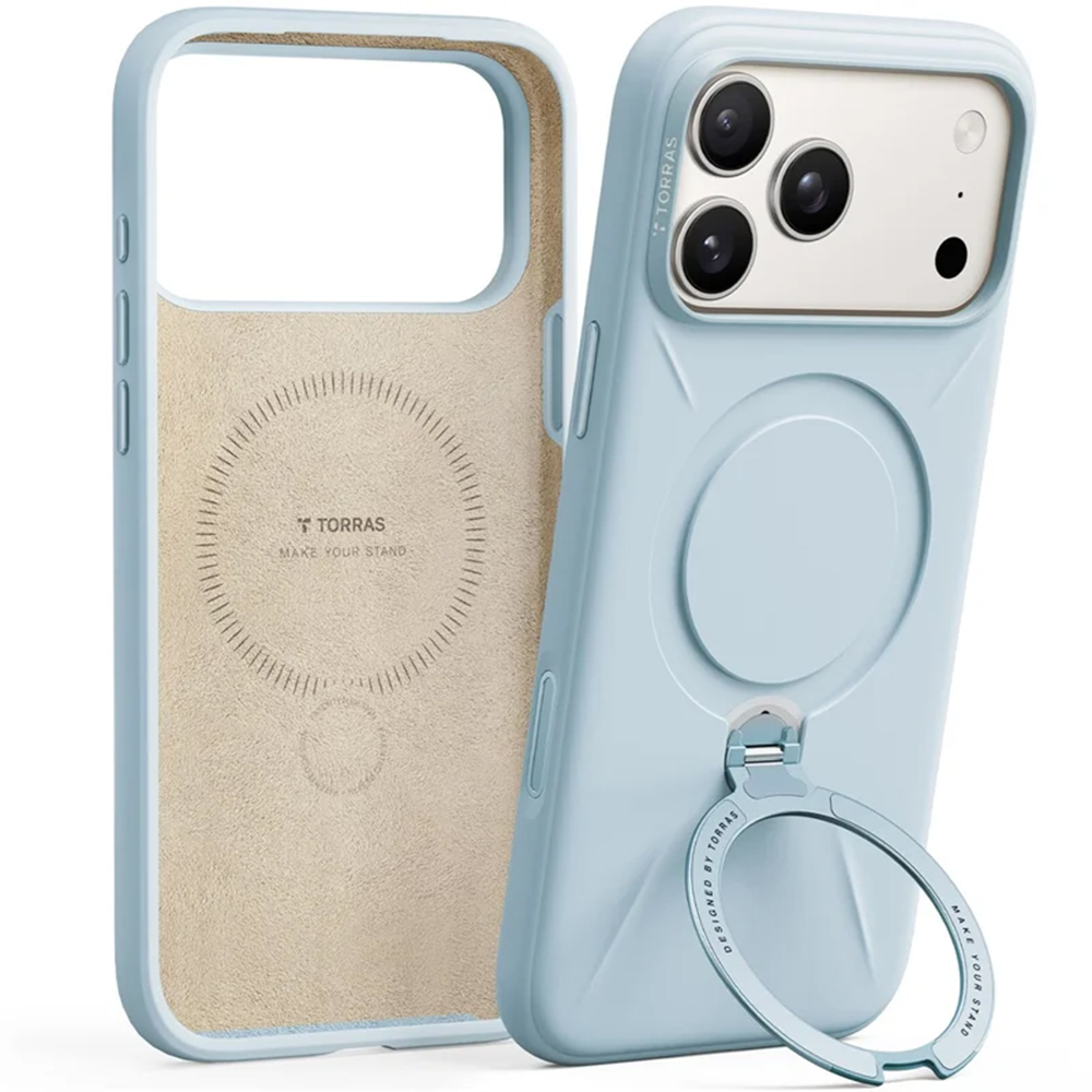 Torras - QPRO Silicone Series - iPhone 17 Pro - světle modrá | ProMobily.cz