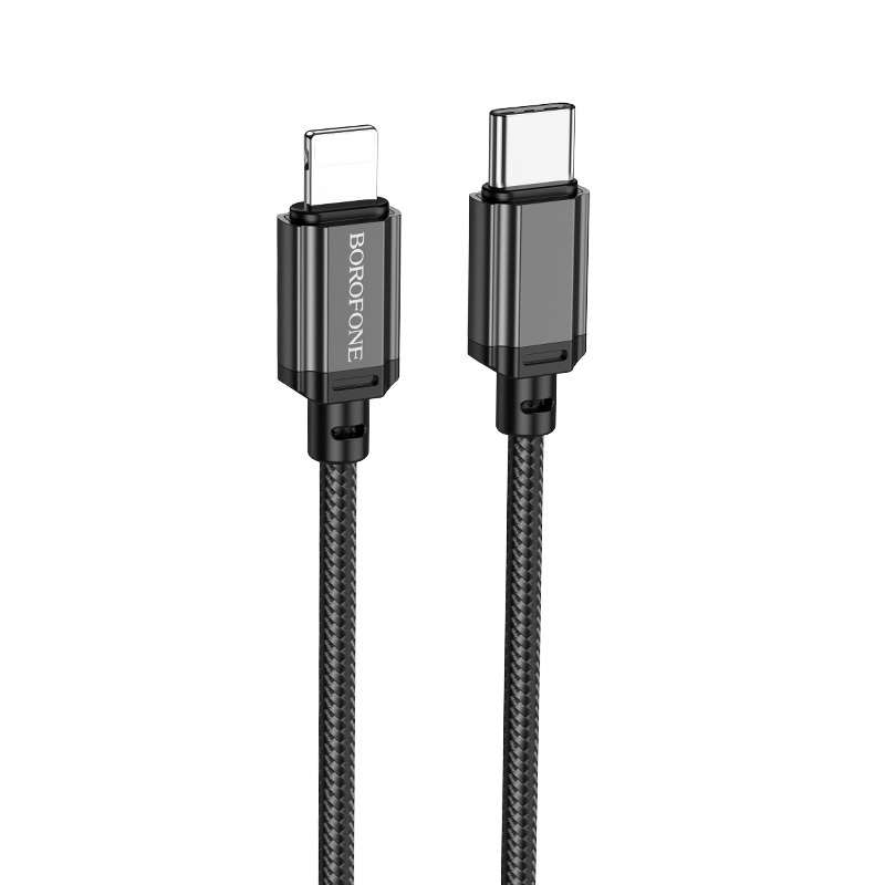 Kabel Borofone Bx87 Sharp Type C To Lightning Pd 20w 1 Metr černý