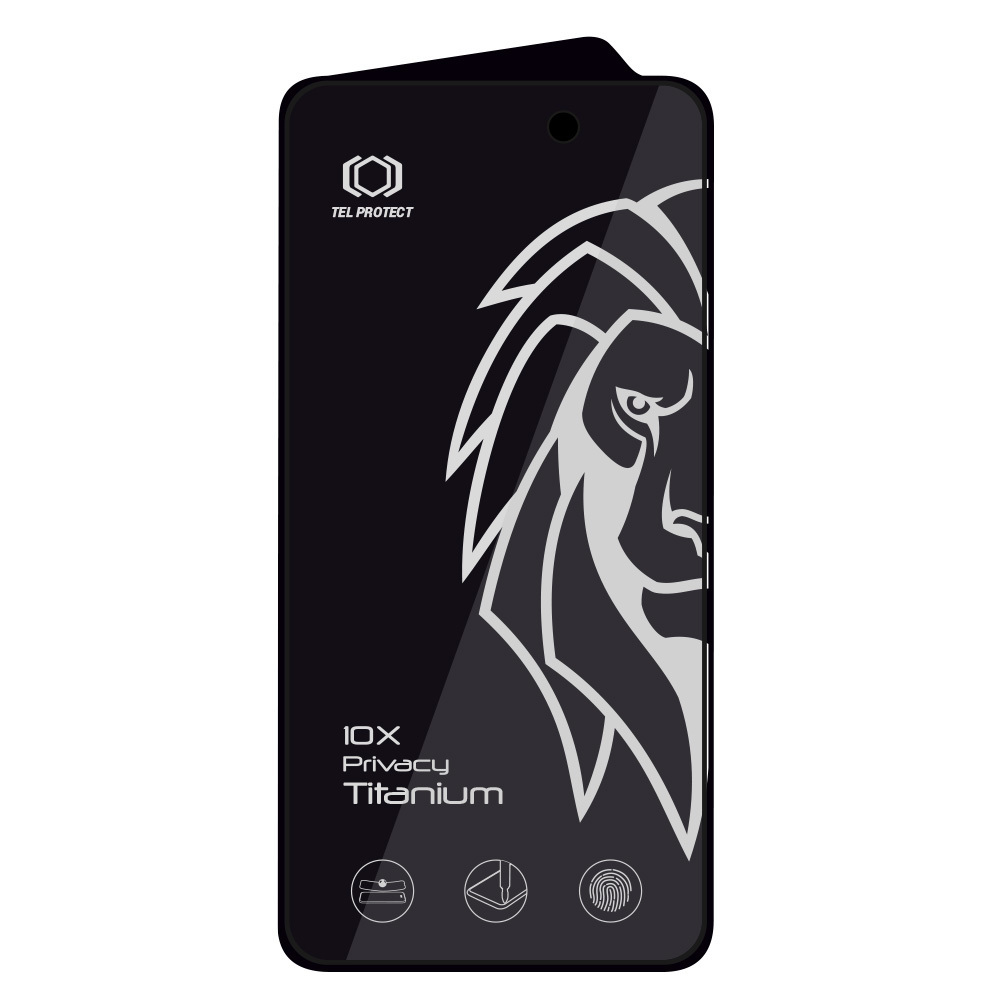 Tvrzené sklo Tel Protect 10X Privacy Titanium pro iPhone 17 Pro Max ...