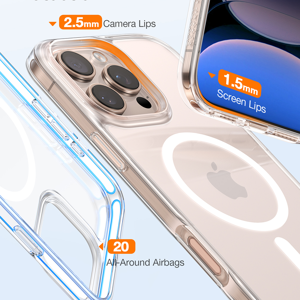 Torras Diamond MagSafe Series iPhone 16 Pro Max průhledný | ProMobily.cz