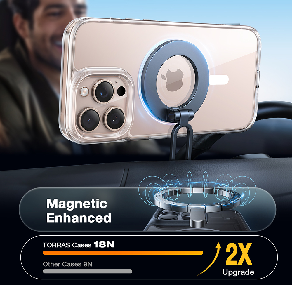 Torras Diamond MagSafe Series iPhone 16 Pro Max průhledný | ProMobily.cz