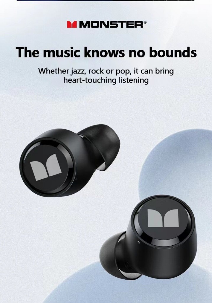 Bezdrátová sluchátka Monster XKT05 TWS černá | ProMobily.cz