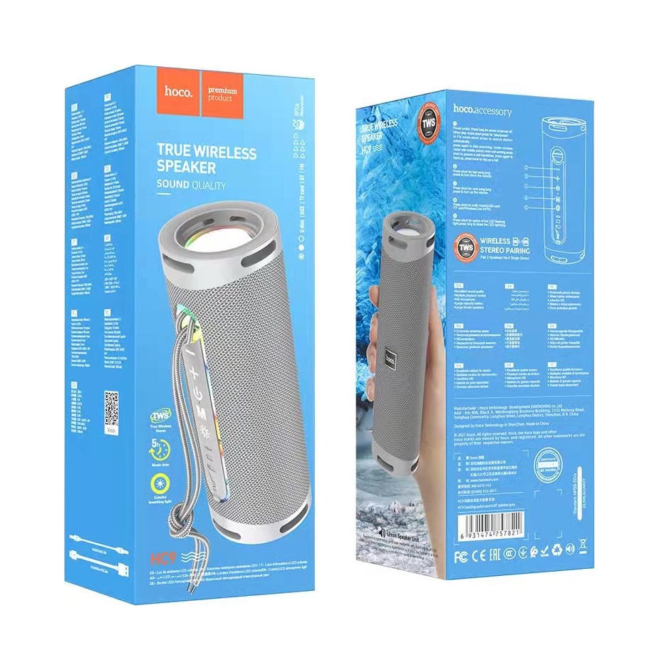 Bluetooth reproduktor HOCO HC9 šedý | ProMobily.cz