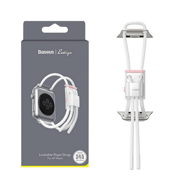 Řemínek Baseus Rope Strap pro Apple Watch 3-4-5-6-SE 38-40mm bílý 59150 ...