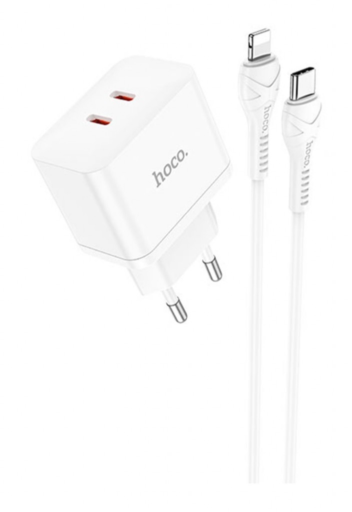 Rychlonabíječka HOCO N29 pro iPhone včetně Lightning kabelu 35W bílá ...