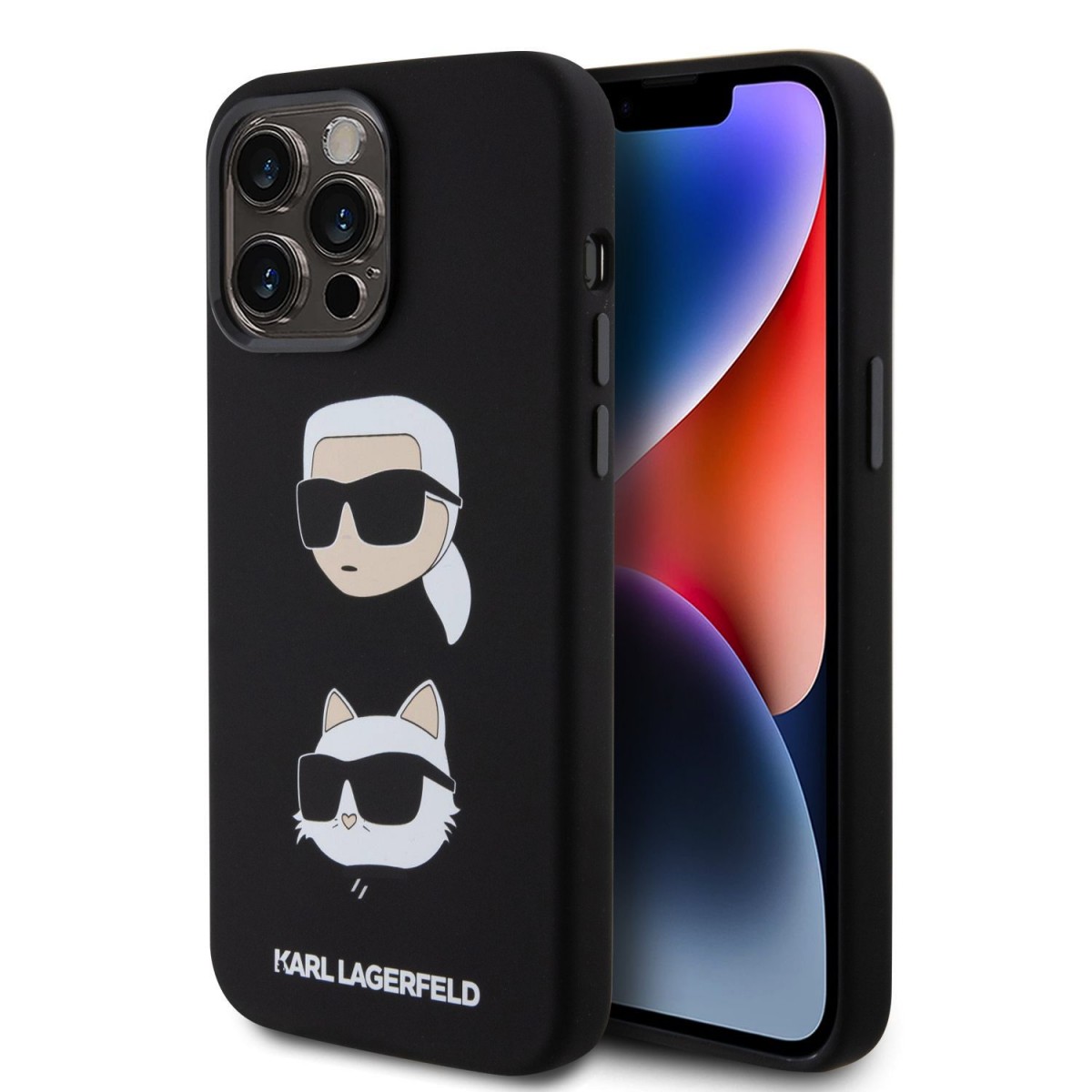 Karl Lagerfeld Liquid Silicone Karl and Choupette Heads Zadní Kryt pro ...