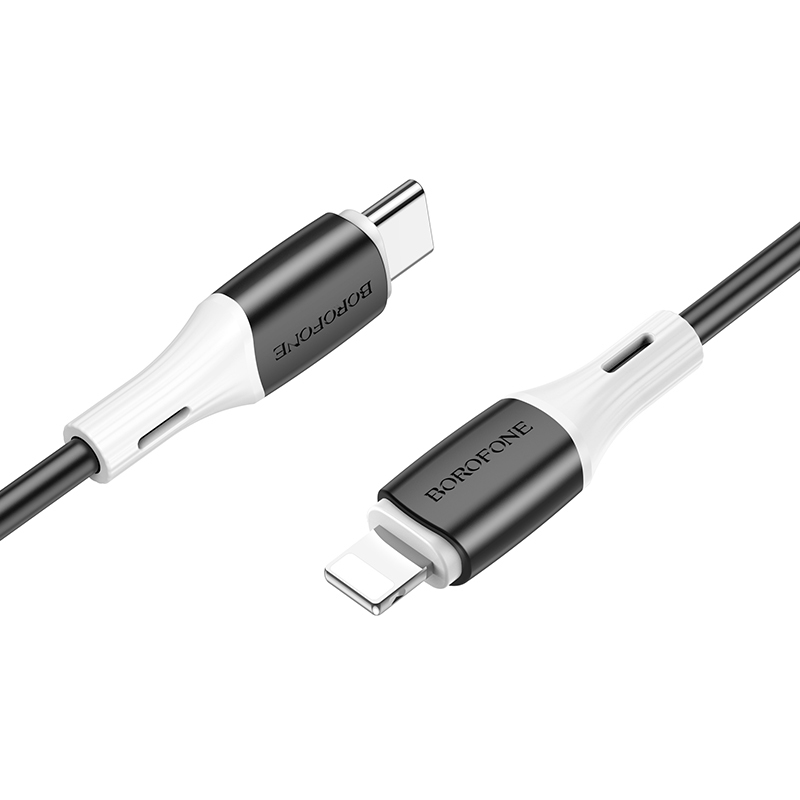 Kabel Borofone Bx79 Type C To Lightning Pd 20w 1 Metr černý
