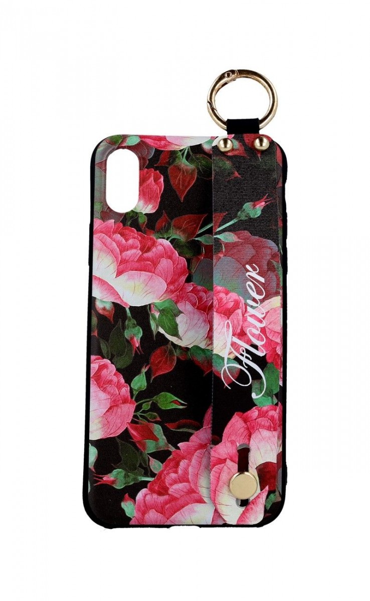 Obal na mobil iPhone XS silikon TopQ Retro Flower 2 kryt | ProMobily.cz