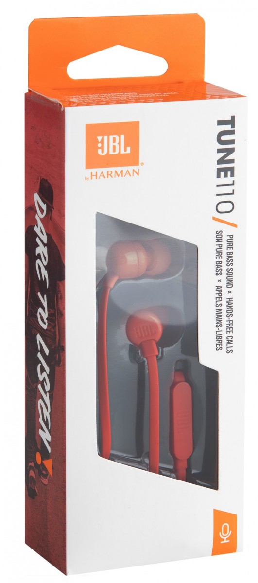 JBL T110 In-Ear Headset 3,5mm Red | ProMobily.cz