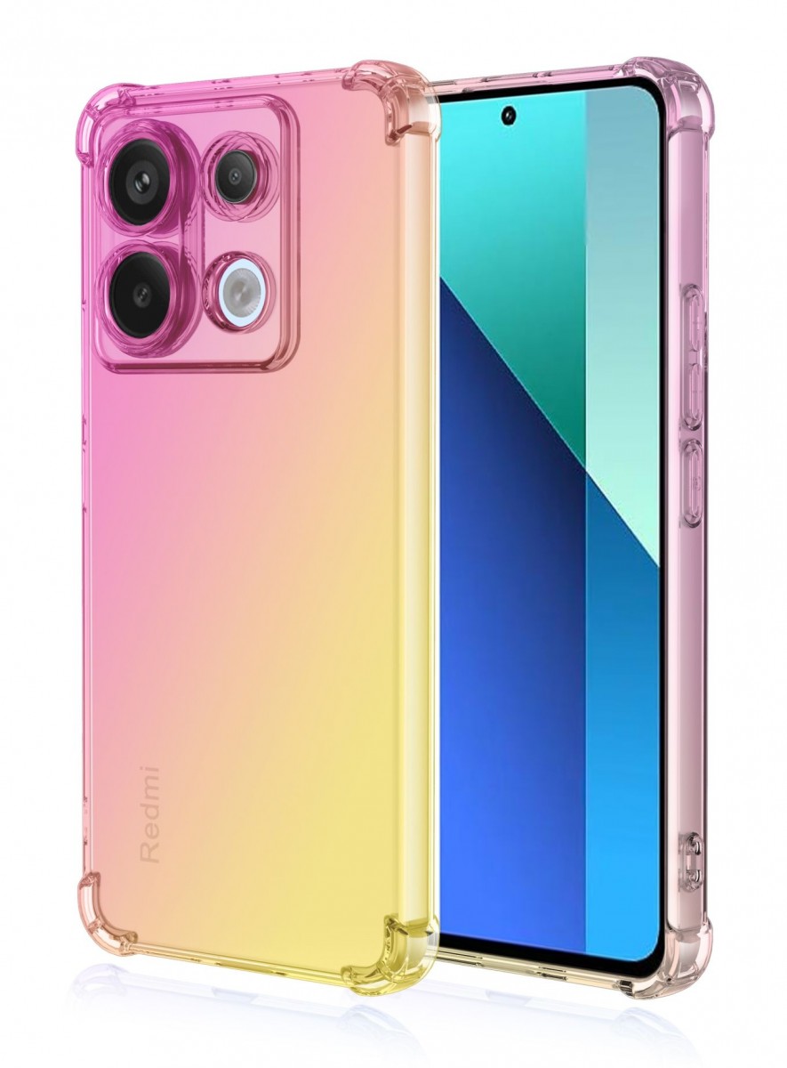 Kryt Xiaomi Redmi Note 13 5G duhový růžovo-žlutý 118019 | ProMobily.cz